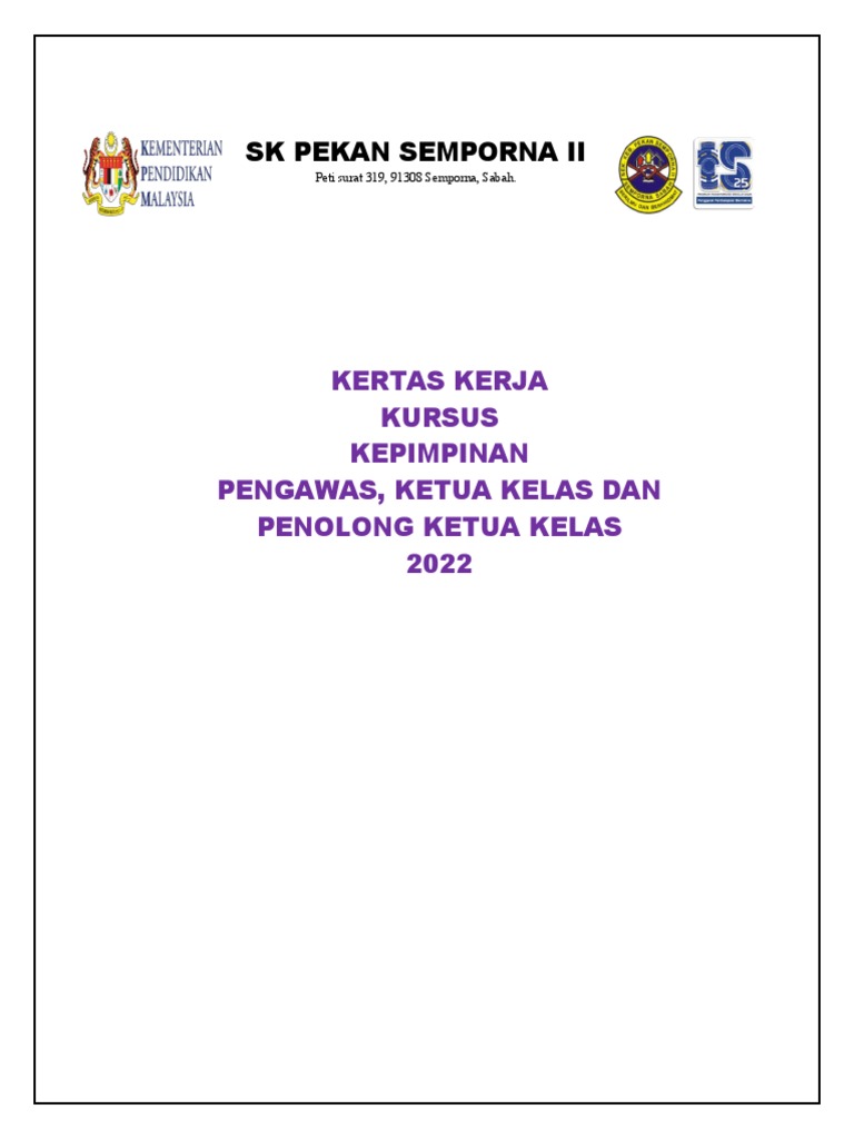 Kursus Kepimpinan SK Pekan Semporna II | PDF