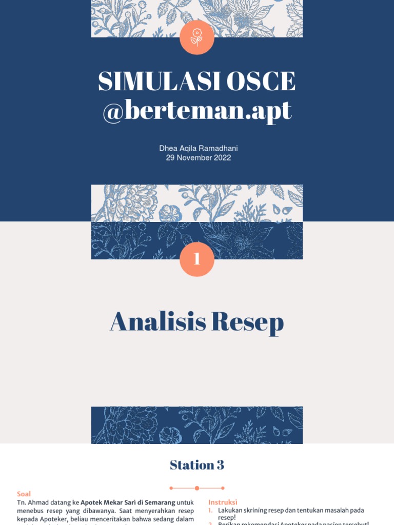 Simulasi OSCE Berteman - Dhea (29 Nov 2022) | PDF