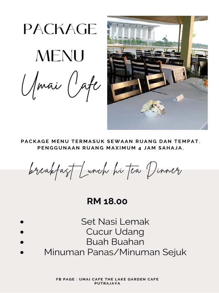Latest Package Menu Umai Cafe | PDF
