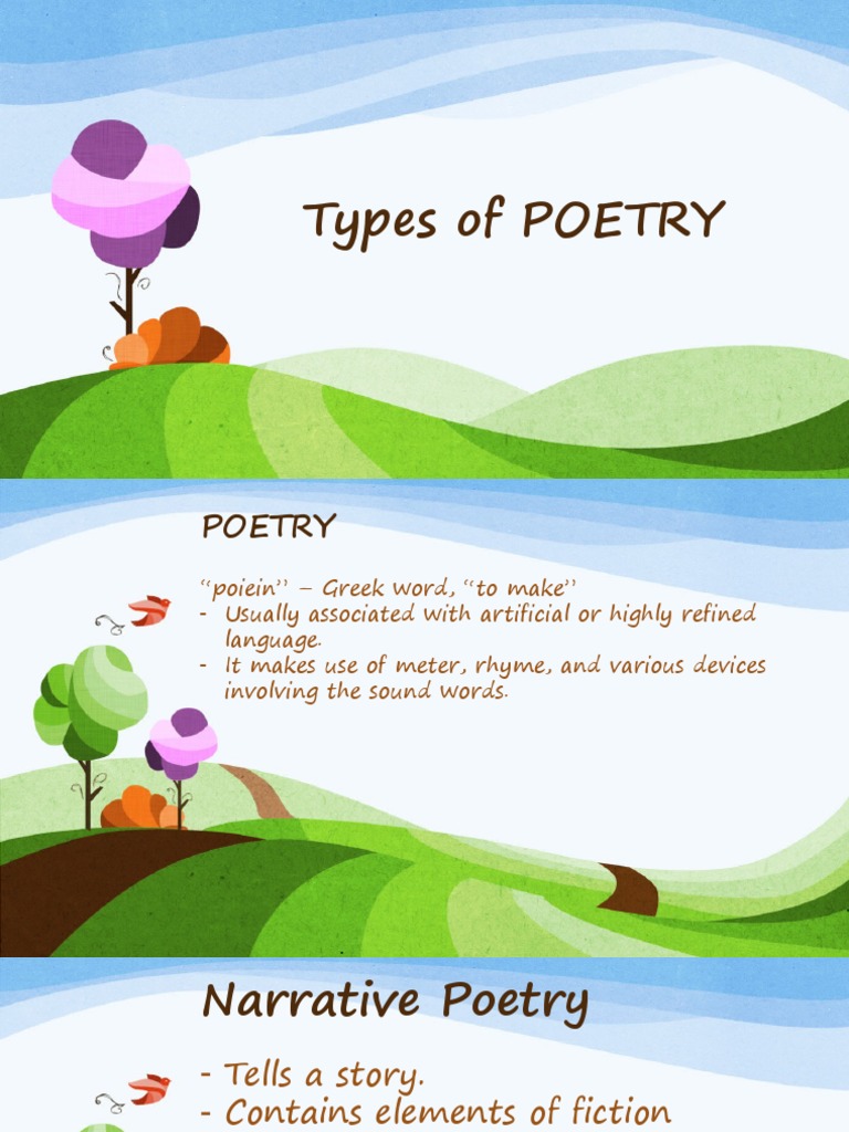 Types of POETRY | PDF