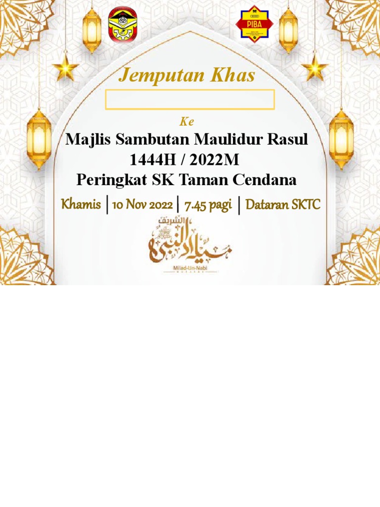 Kad Jemputan Maulud | PDF