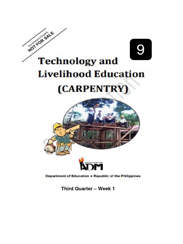 Carpentry Learning Activity Sheet 9 | PDF | Blade | Drill