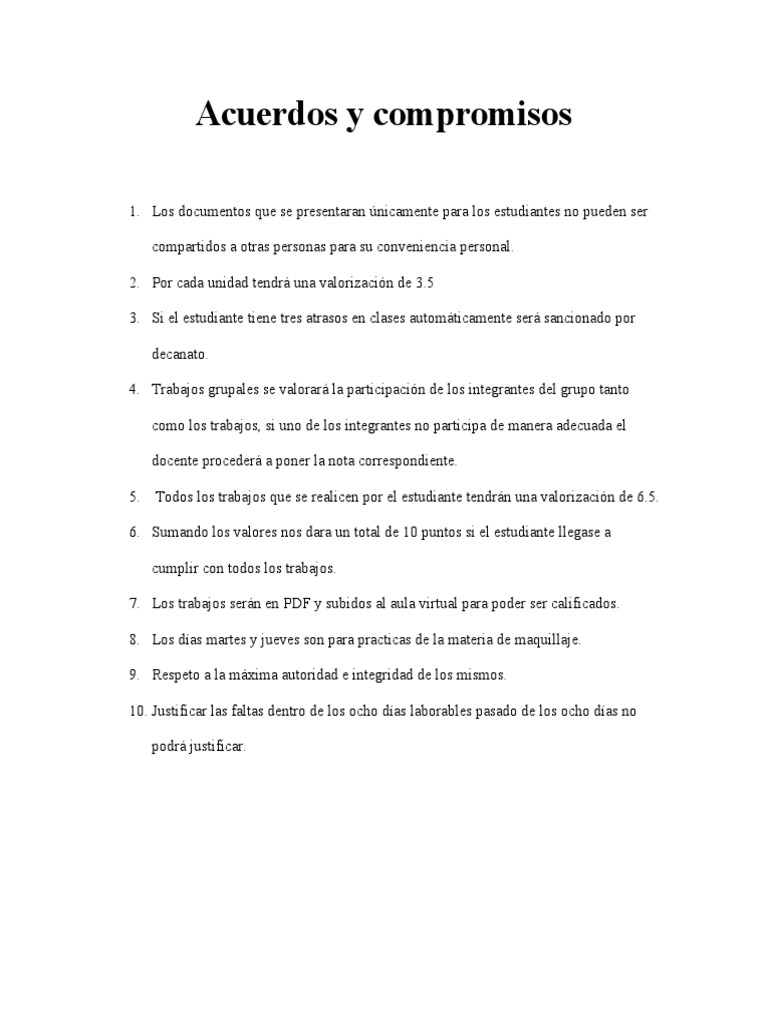 Acuerdos y Compromisos Mil Aulas | PDF