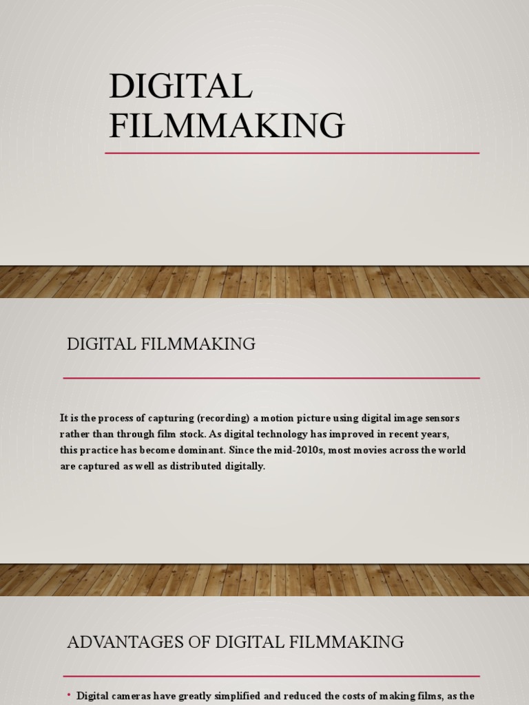 Digital Filmmaking | PDF