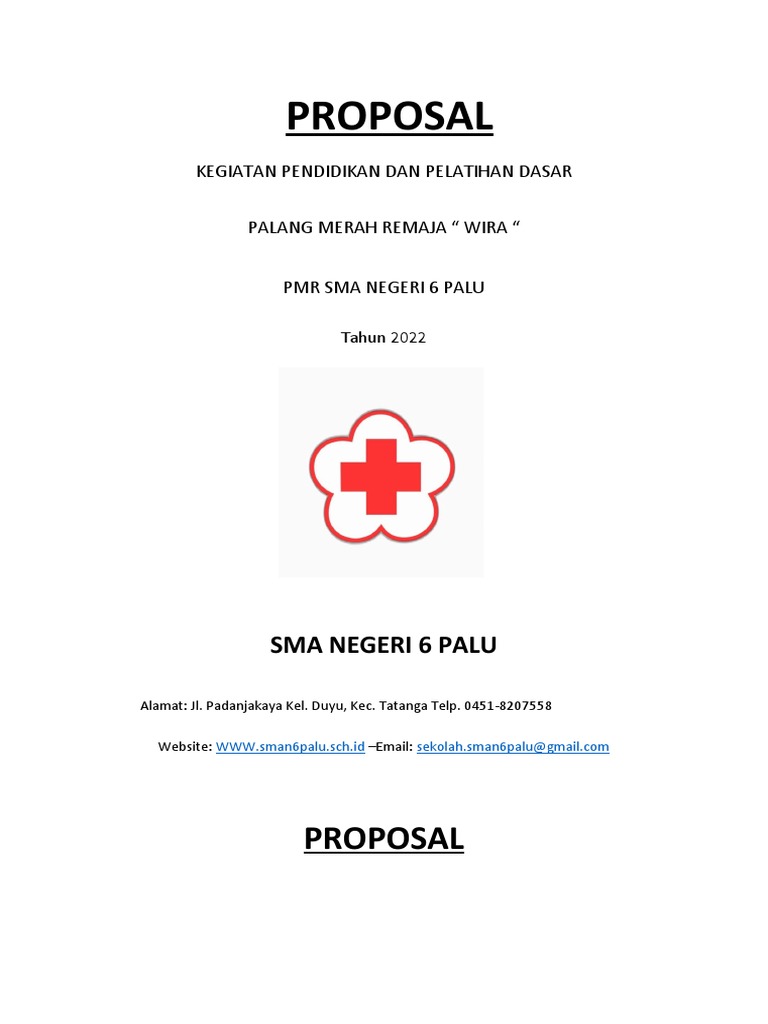 Proposal Pelatihan Dasar PMR Wira 2022 | PDF | Perjalanan