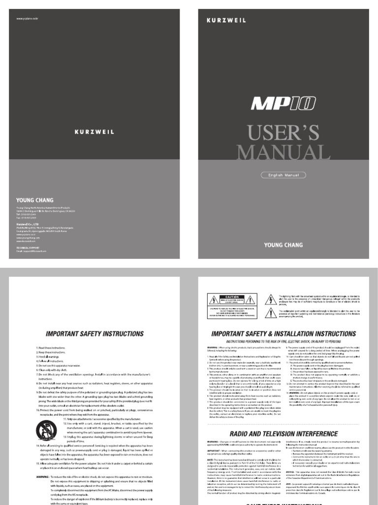 MP10 - Manual (10 8 10) | PDF