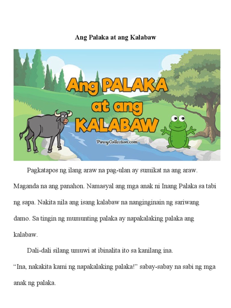 Ang Palaka at Ang Kalabaw | PDF