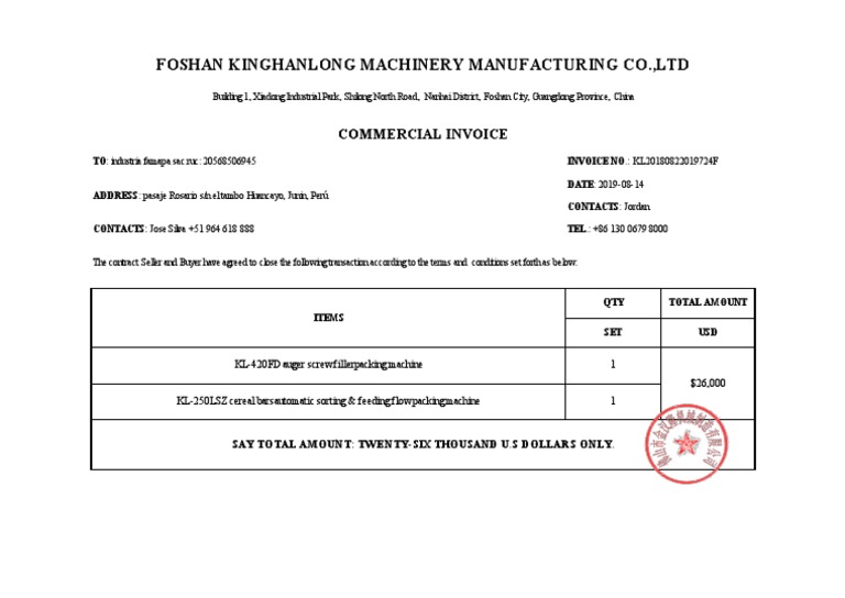 Commercial Invoice | PDF