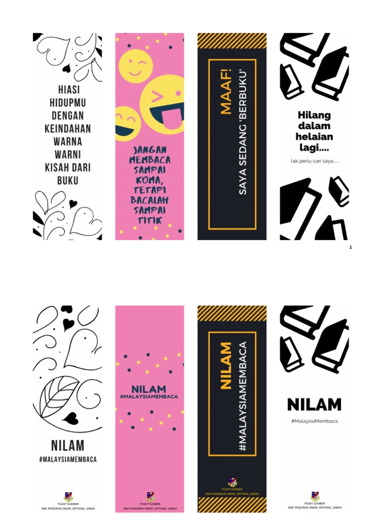 Bookmark - Malay Version | PDF