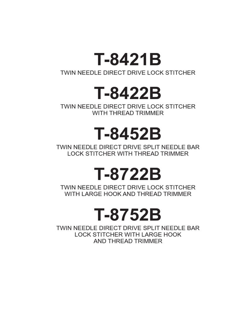 2 Agulhas (Pespontadeira) T-8452 Ou 8722 | PDF | Electrical Connector ...