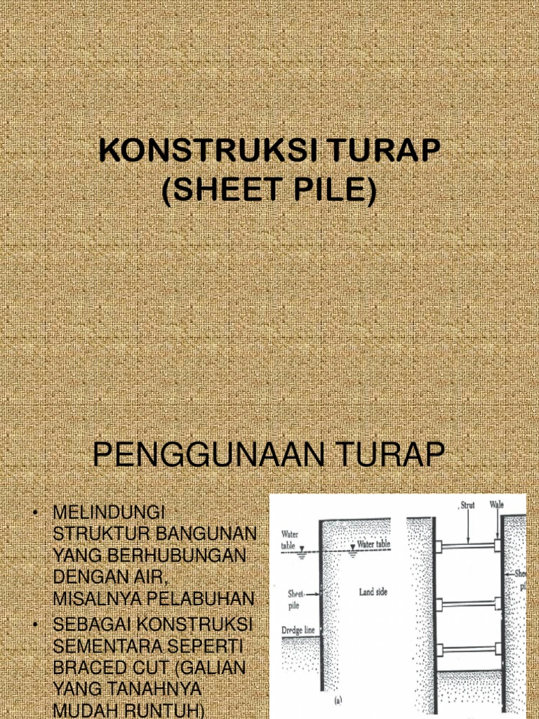 Konstruksi Turap | PDF | Teknologi & Rekayasa