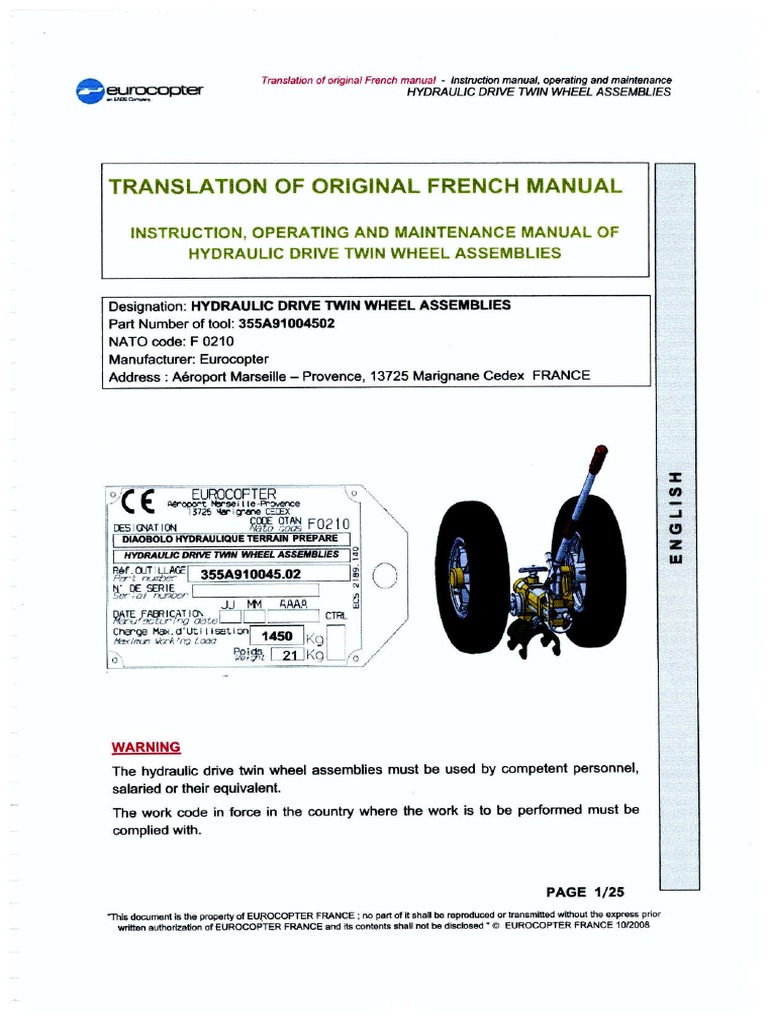 Manual - Roda Hidráulica | PDF