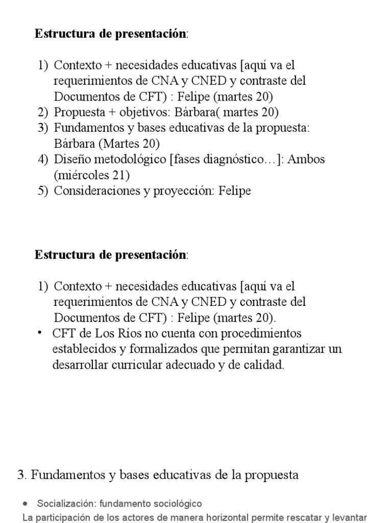 Borrador Proyecto CFT | PDF