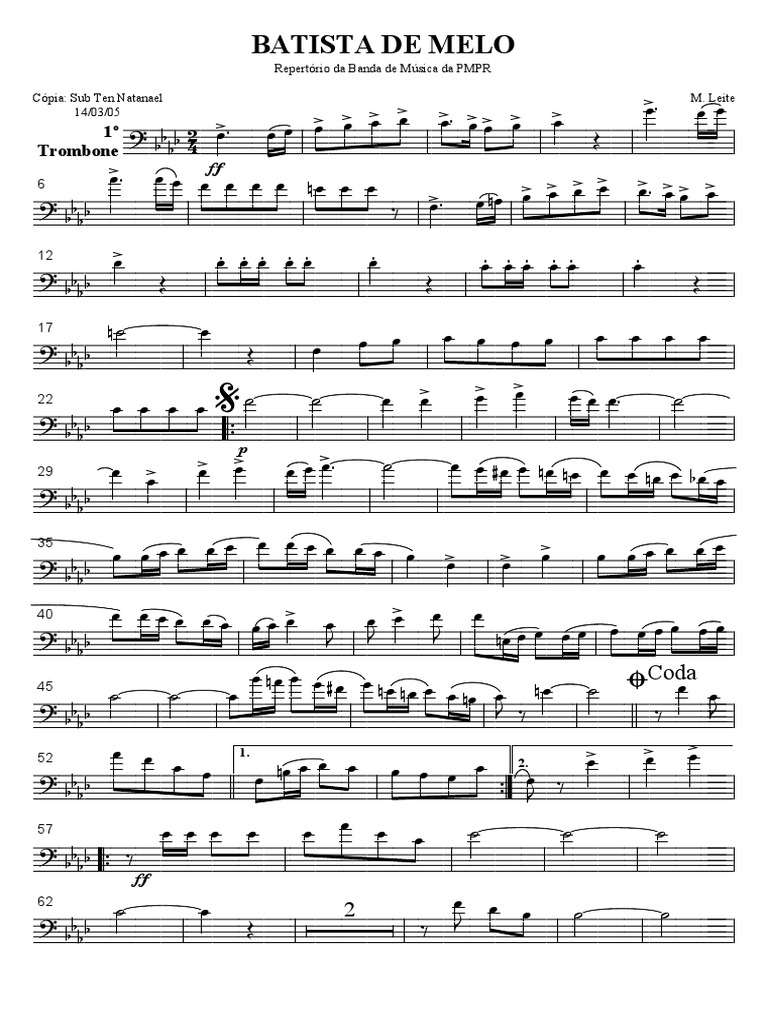 Batista de Melo Trombone | PDF