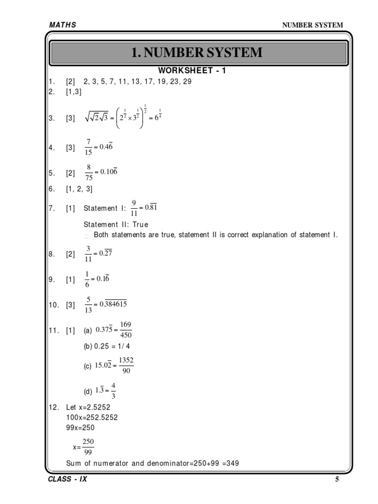 Maths - Ix | PDF | Numbers | Mathematical Objects