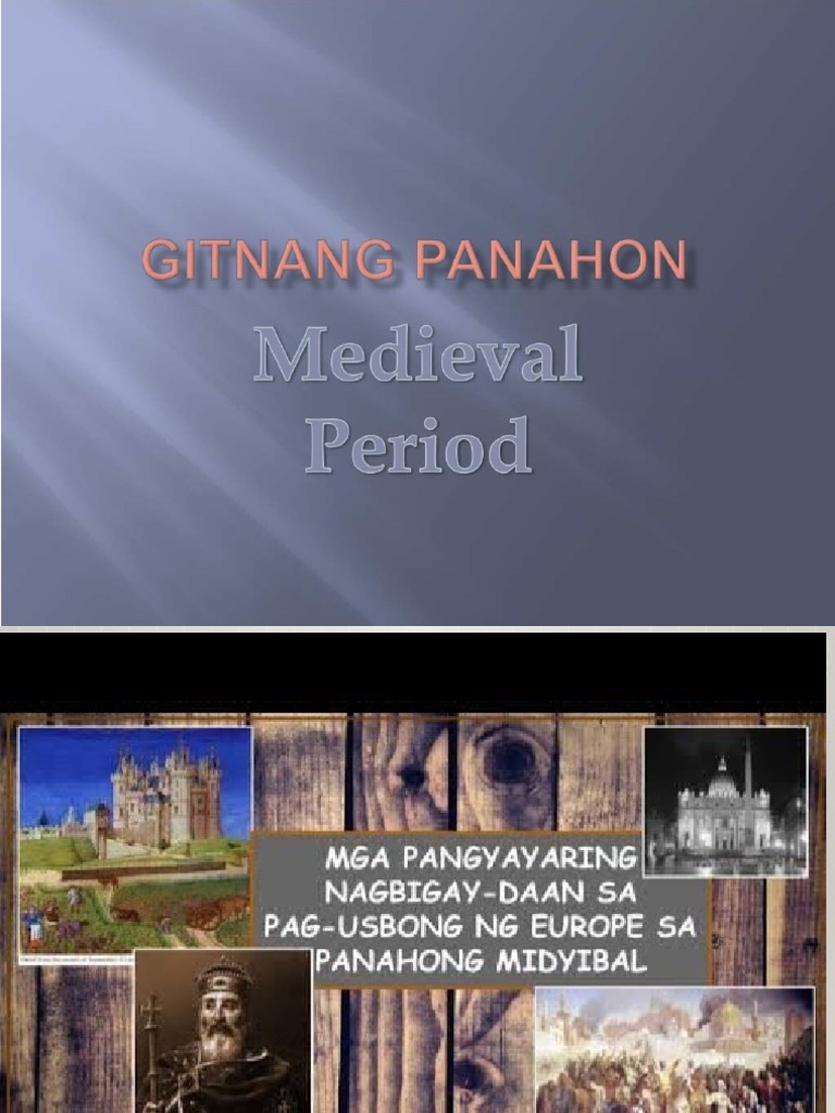 G8 AP - Q2 Week 6 Gitnang Panahon | PDF