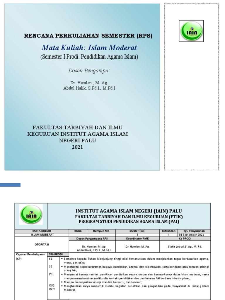Prinsip Islam Moderat dalam Pendidikan | PDF | Karier & Perkembangan ...