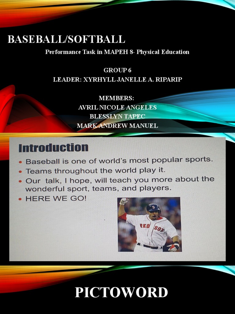 Ppt. BASEBALL BY XY | PDF | Baseball Field | Softball