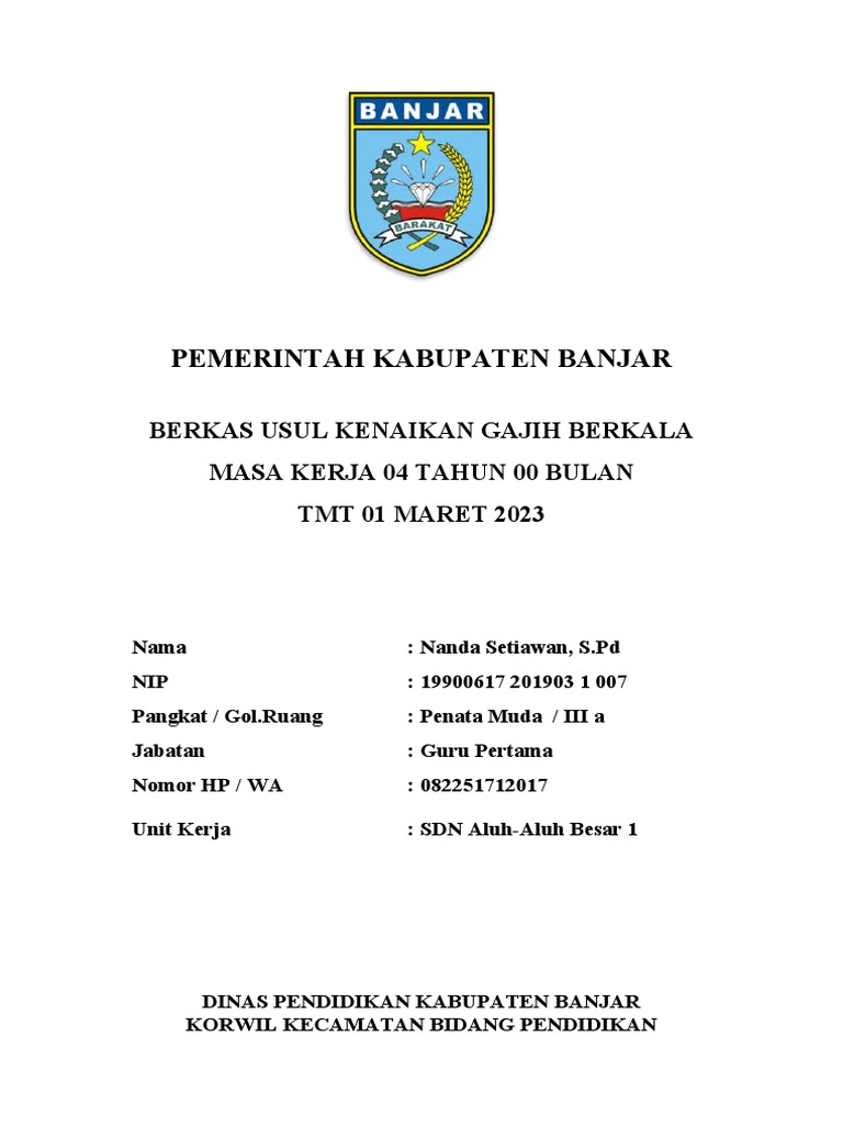 Usulan Kenaikan Gaji Nanda Setiawan | PDF | Karier & Perkembangan