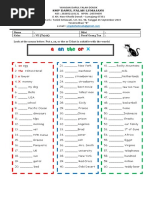 Basic English Worksheet - A and An | PDF