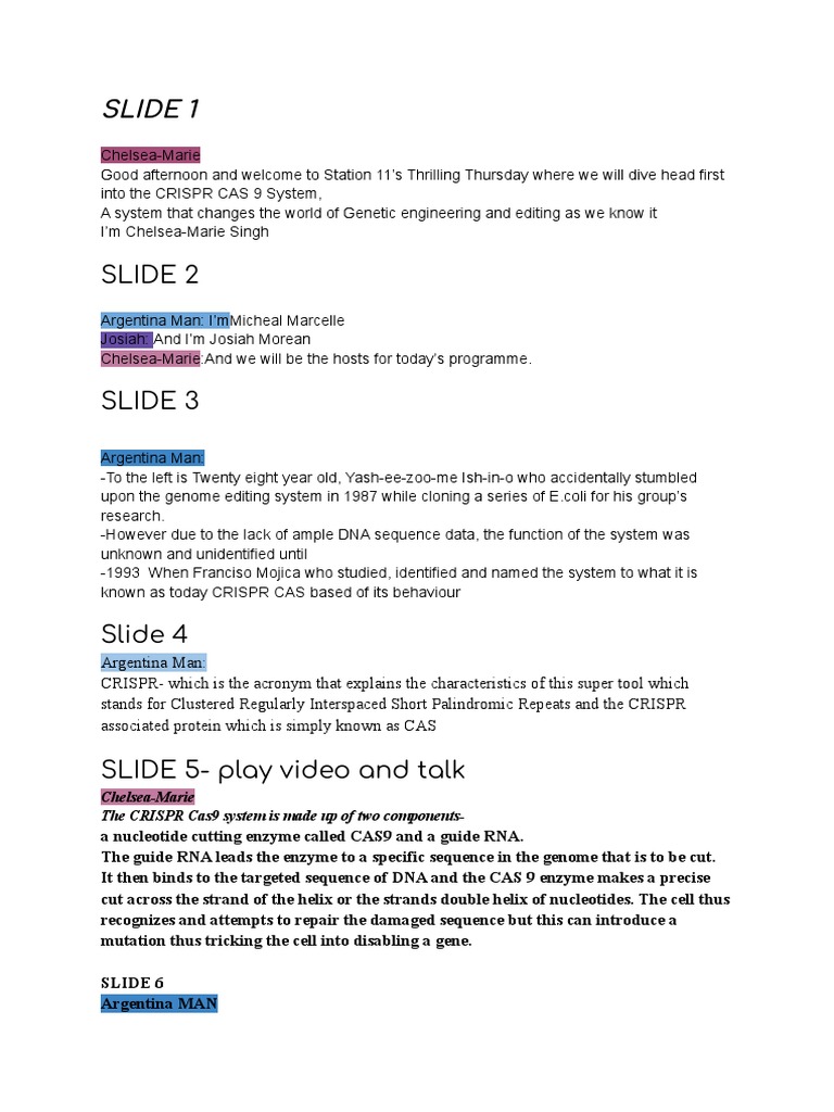 New Script For Chem | PDF | Crispr | Dna