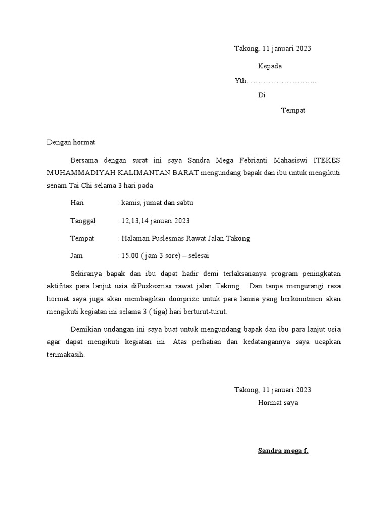 Undangan Penelitian | PDF