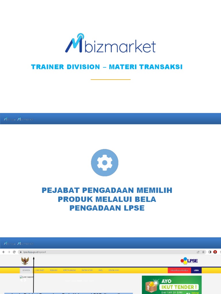 Mbizmarket - Alur Transaksi | PDF