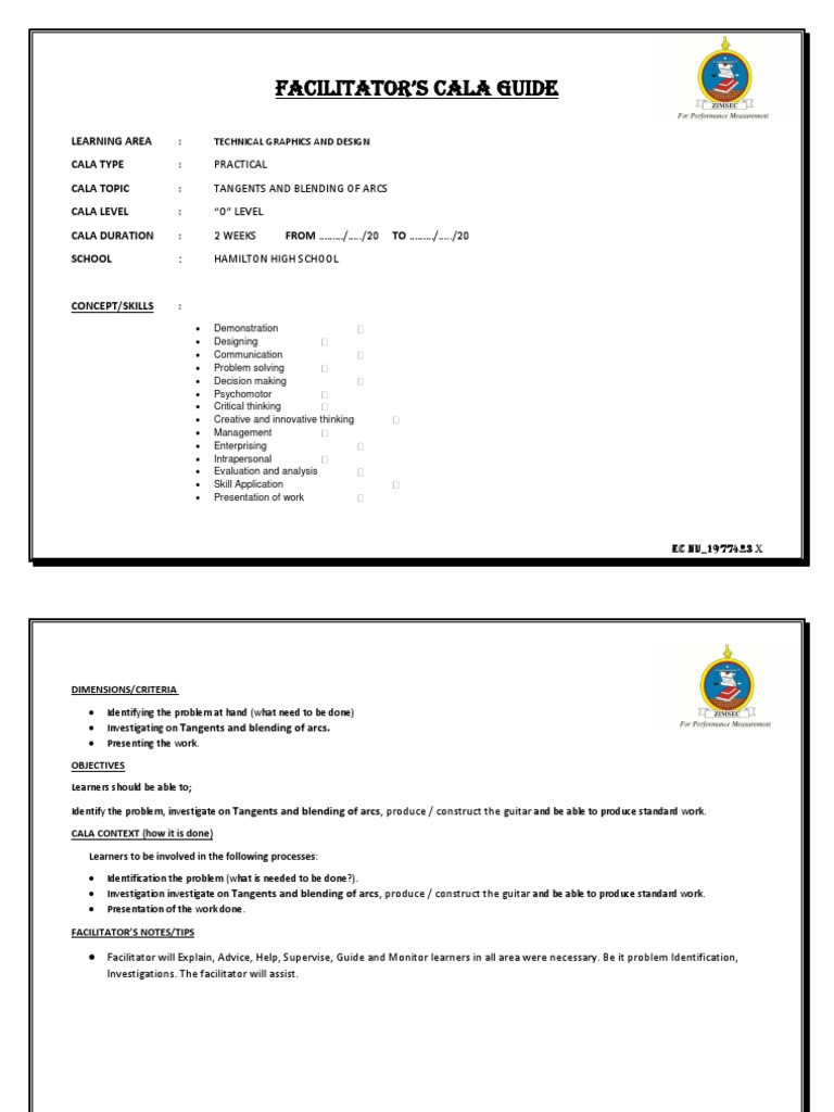 Technical Graphics and Design CALA 008 FORM 4 ONE - SHARE Learners ...