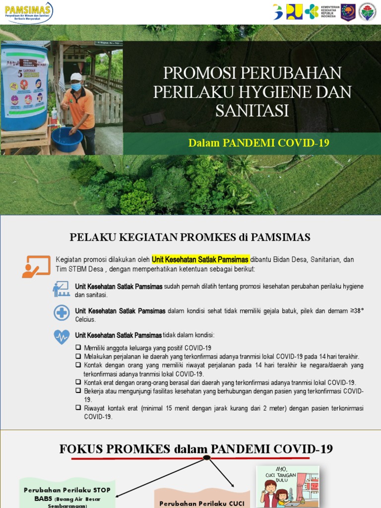 Pelaksanaan Promosi Perubahan Perilaku Hygiene Sanitasi Rev | PDF ...