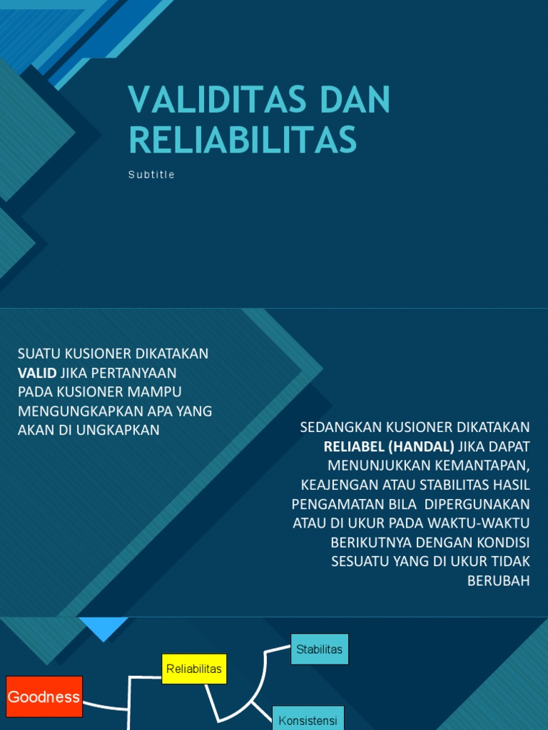 VALIDITAS | PDF | Karier & Perkembangan | Bisnis