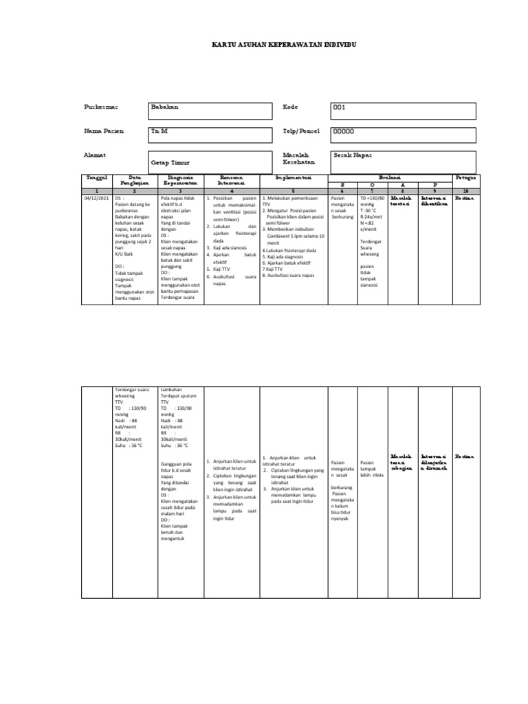 Askep Individu Asma Bronc | PDF