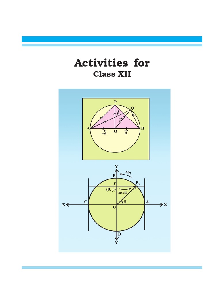 Class XII Math Activities Guide | PDF | Maxima And Minima | Mathematics