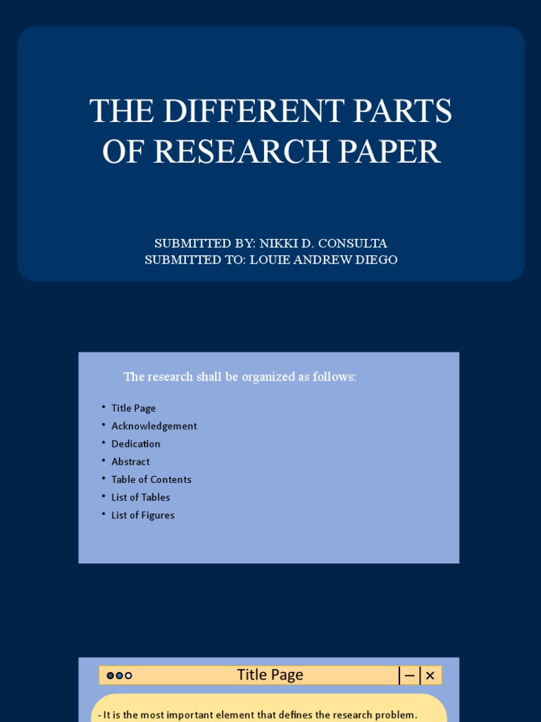 Parts of a Research Paper Explained | PDF | Data | Science