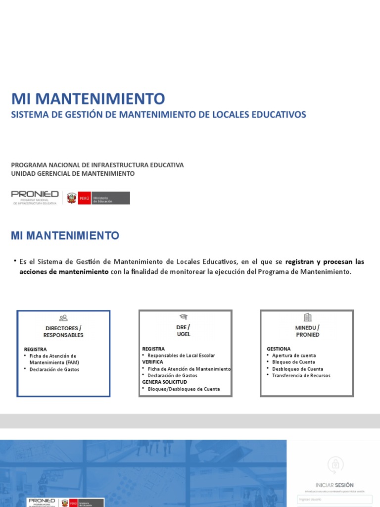 Mi Mantenimiento 2019 - Perfil Director | Descargar gratis PDF | Control de acceso | Seguridad