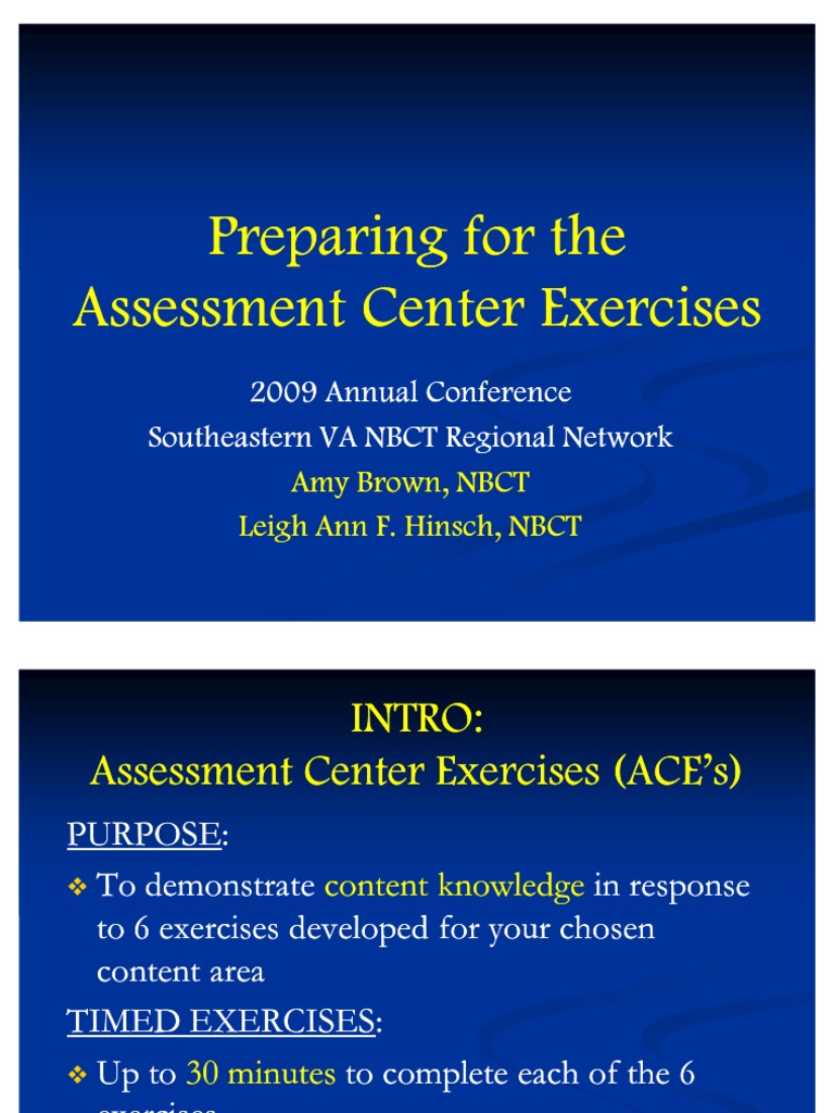 Assessment Center Exercises 2009 | PDF | Software Testing | Educational ...