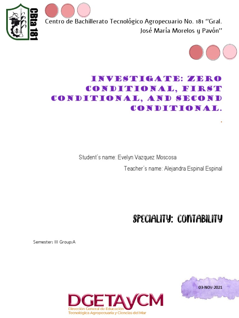 Zero Conditional, First Conditional, and Second Conditional HHHH | PDF | Verb | Linguistic ...