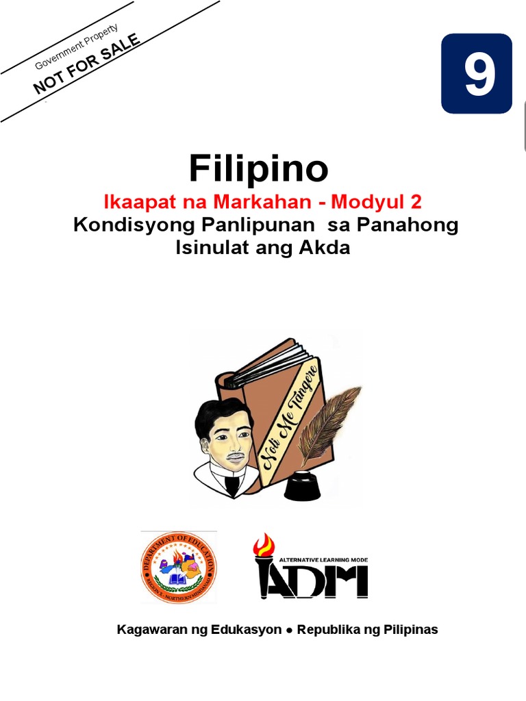 FIL9 Q4 Mod2 Paglalarawan NG Mga Kondisyong Panlipunan v4 | PDF