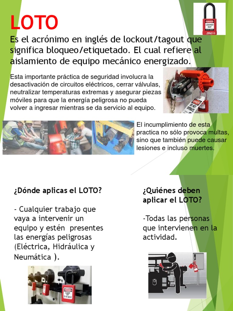 LOTO Constructon | PDF | Ingenieria Eléctrica | Ingeniería mecánica