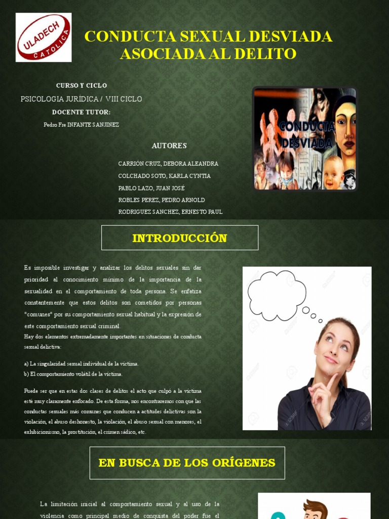 PPT CONDUCTA SEXUAL DESVIADA | PDF | Criminología | Violación