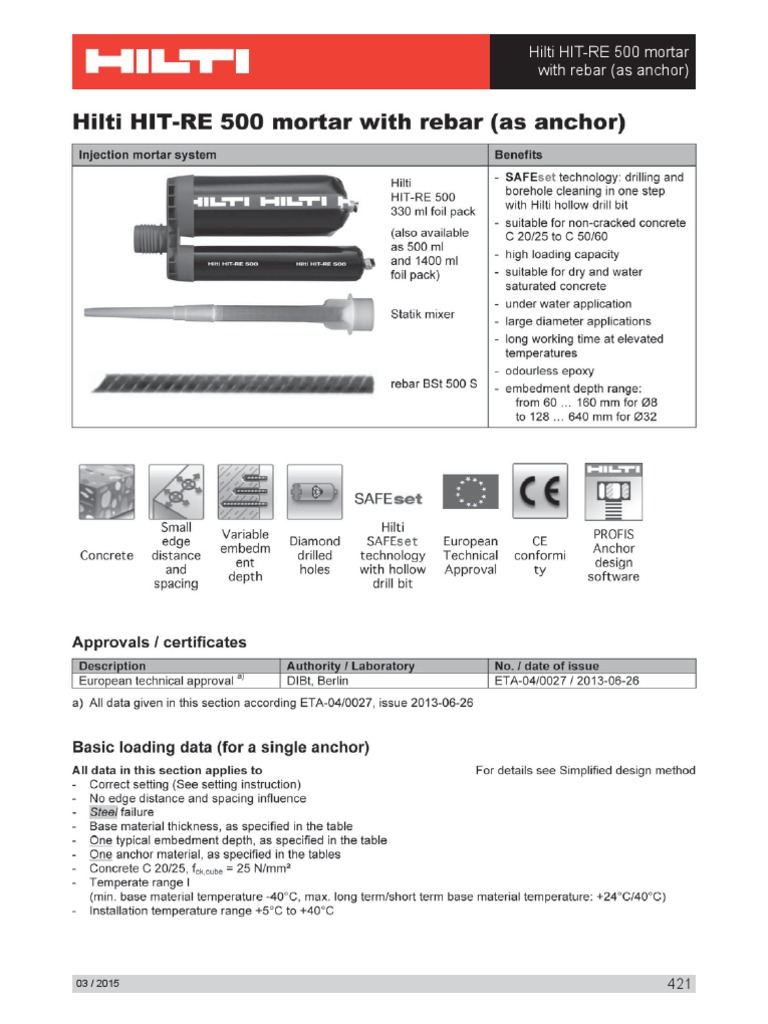 Hilti RE 500 | PDF