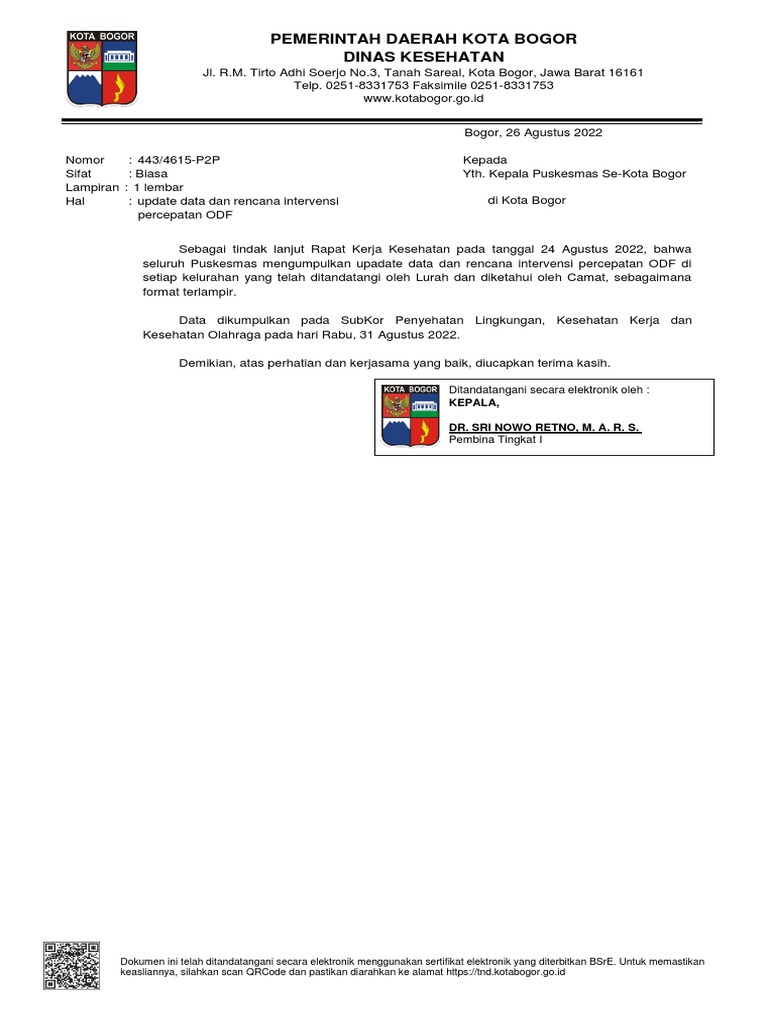 Surat Permintaan Data Babs | PDF