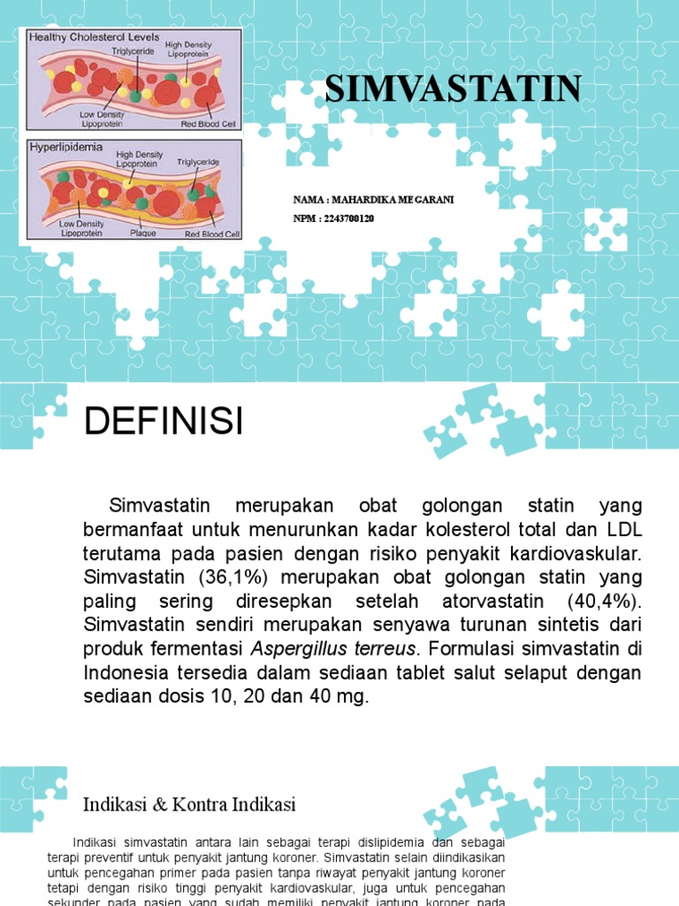 Simvastatin: Indikasi dan Kontraindikasi | PDF
