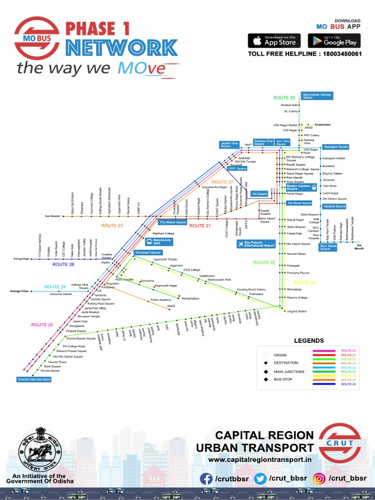 AMA Bus Route Map Overview | PDF