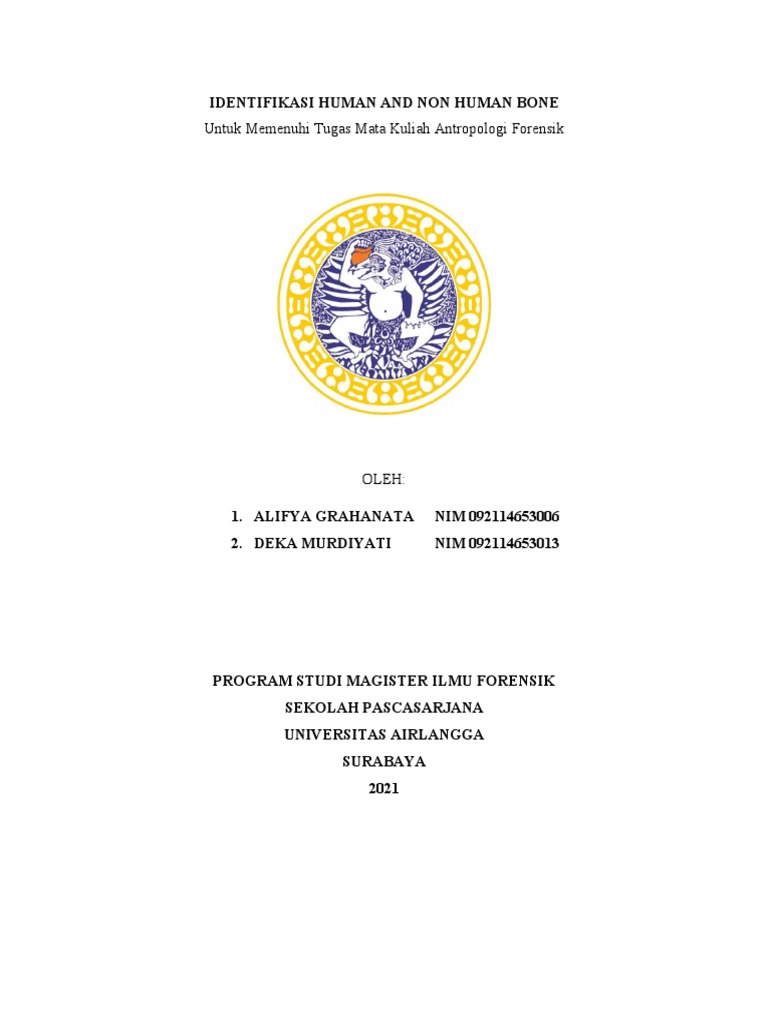 Identifikasi Human and Non Human Bone | PDF | Ilmu Sosial | Kajian Bahasa Asing