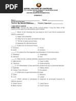 Grade 4 Science TEST With TOS | PDF | Plants | Seed