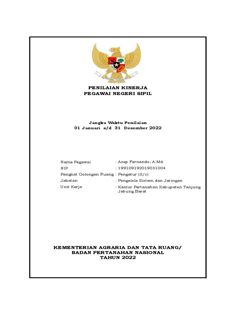 SKP Asep Fernando Jan-Des 2022-1 | PDF