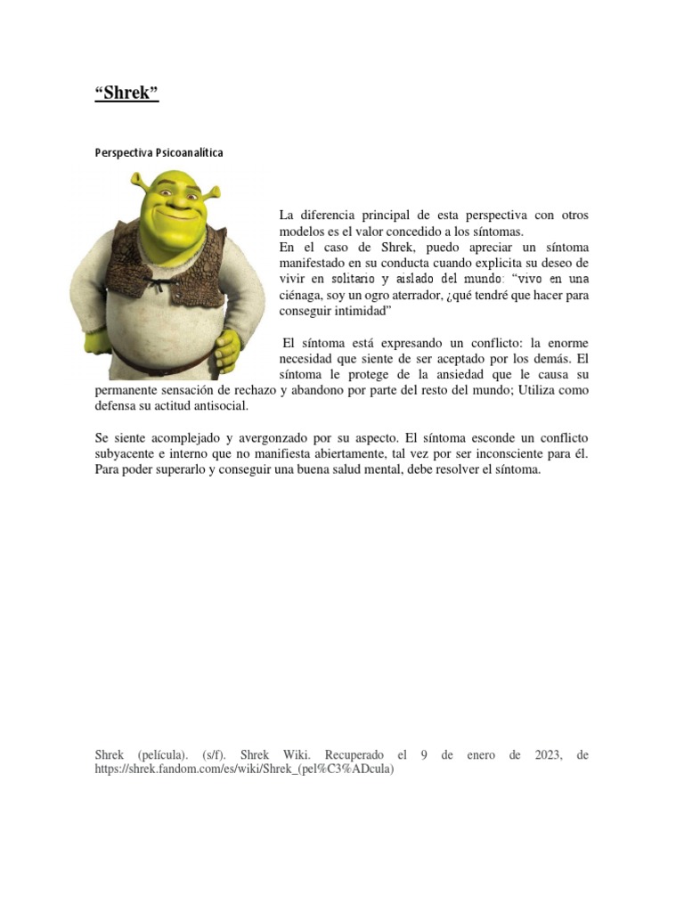 Análisis Personaje de Película | PDF