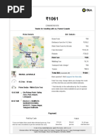 UBER Bill Format No Tolltax | PDF | Invoice | Transport