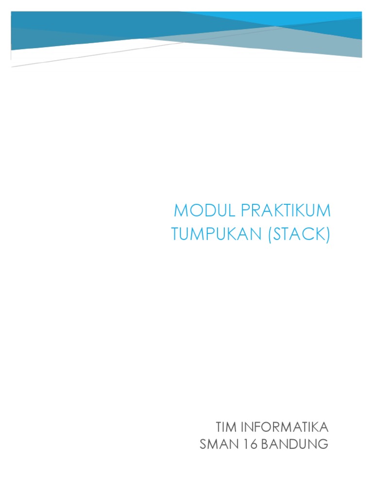 Modul Tumpukan (Stack) | PDF