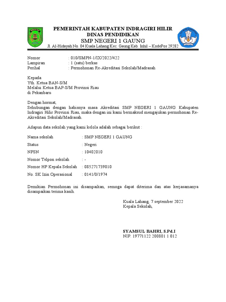 Surat Ajuan Formal | PDF